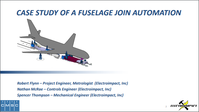 Cmsc Presentation Case Study Of A Fuselage Join Automation