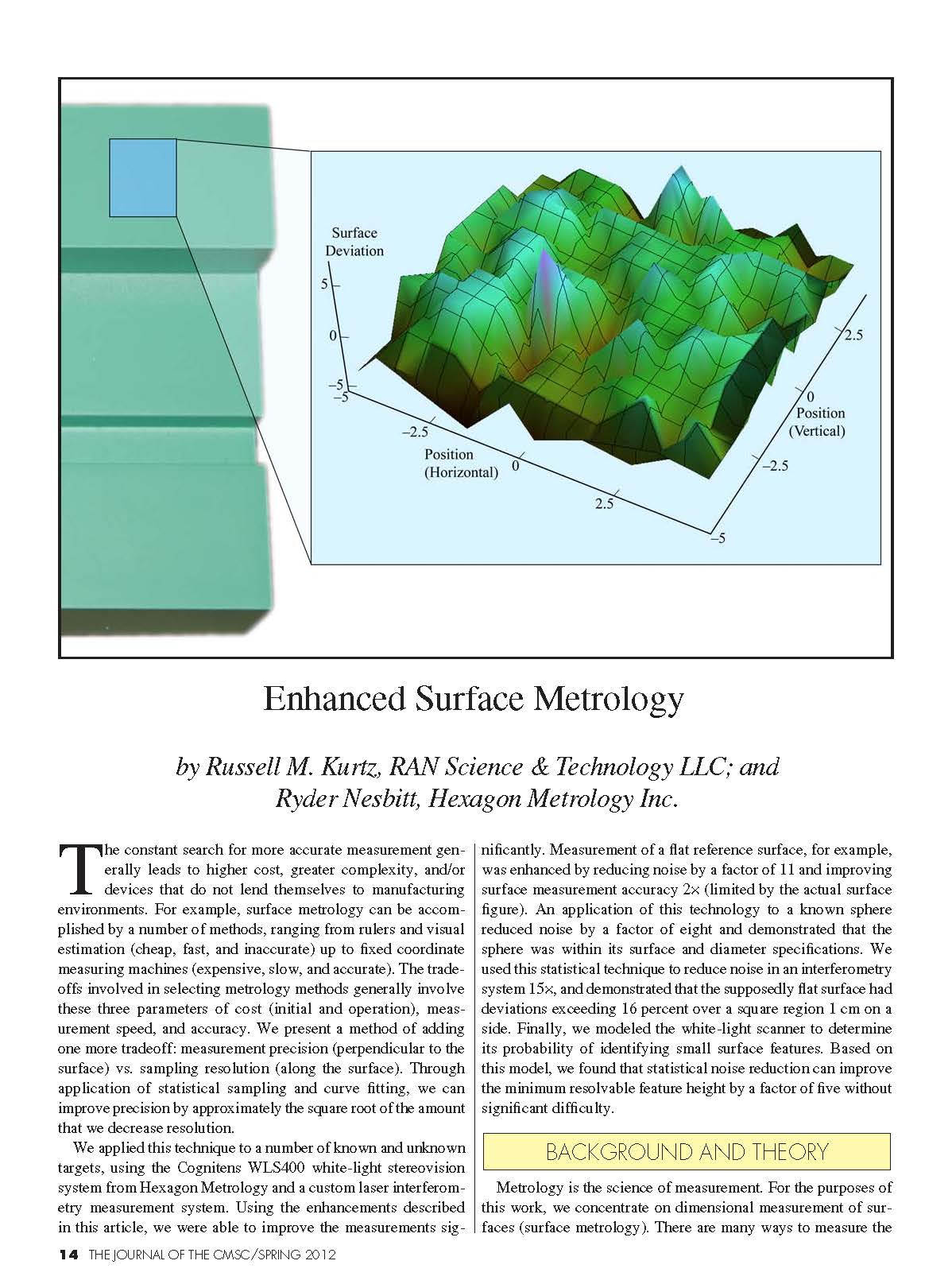 Enhanced Surface Metrology