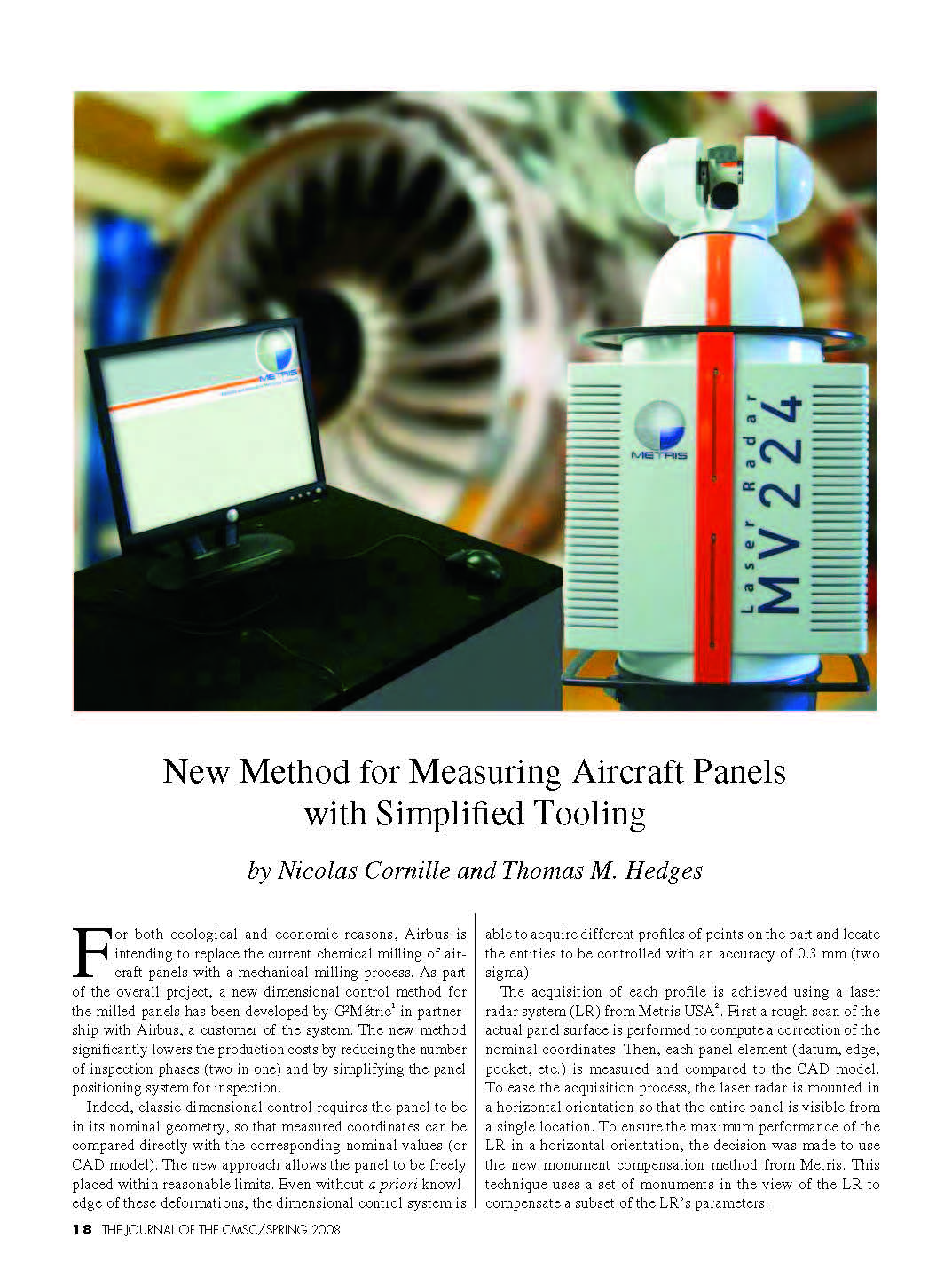 New Method for Measuring Aircraft Panels with Simplified Tooling
