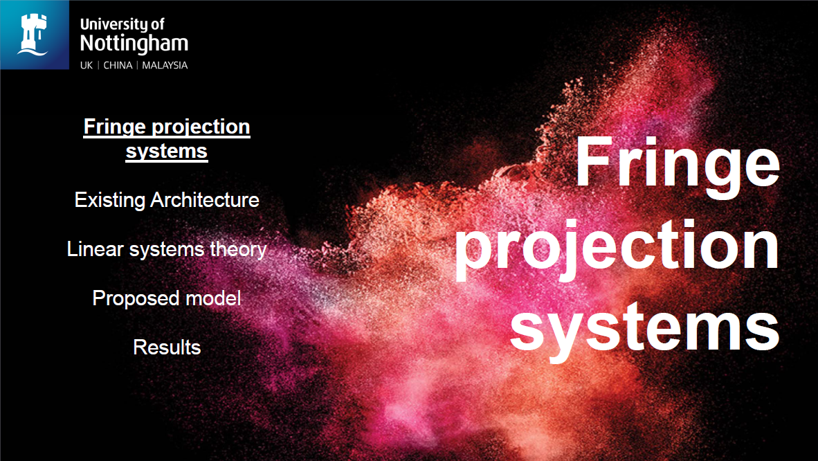 CMSC 2019 PRESENTATION - Uncertainty evaluation of fringe projection based on linear systems theory