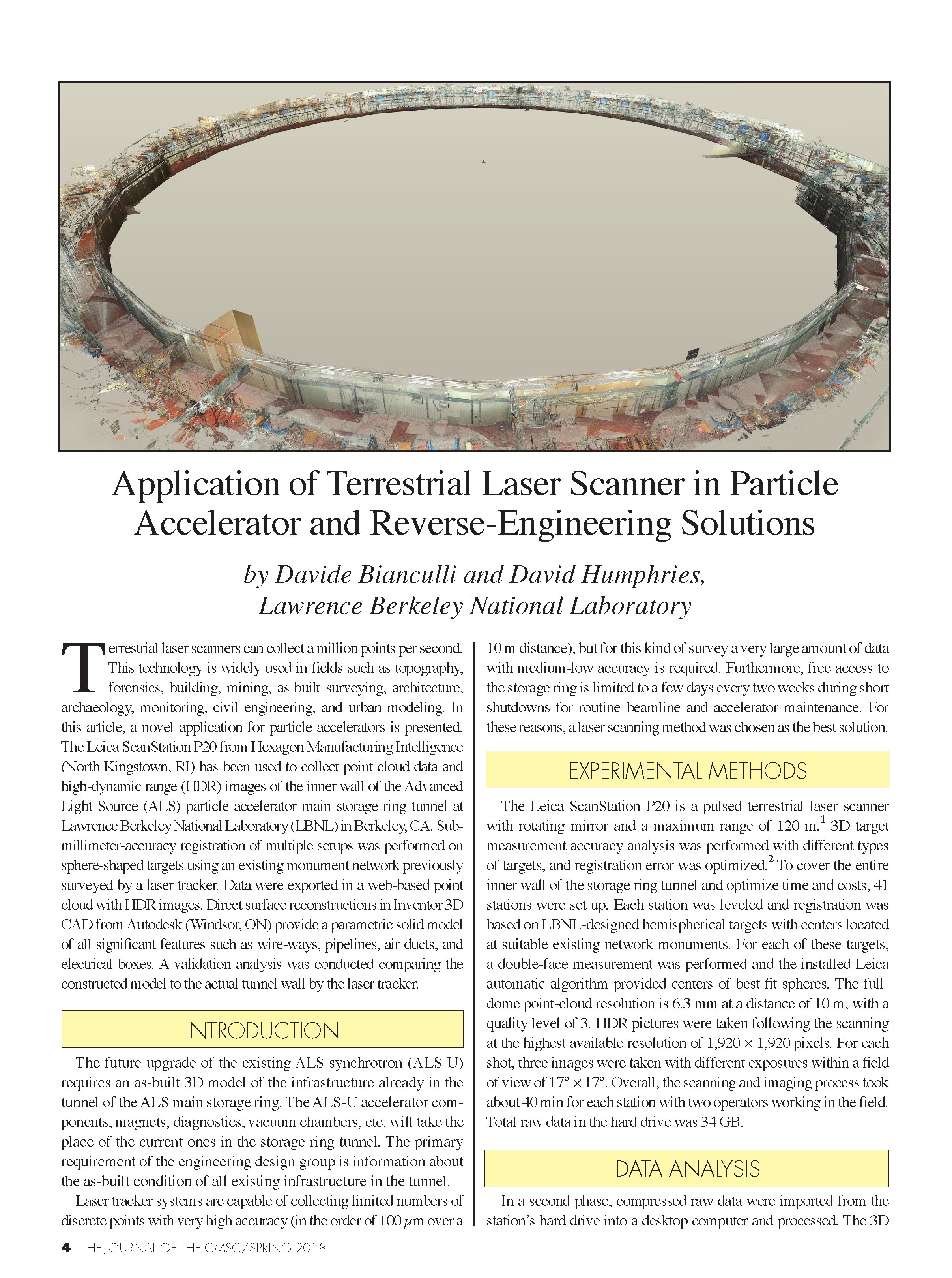 Application of Terrestrial Laser Scanner in Particle Accelerator and ...