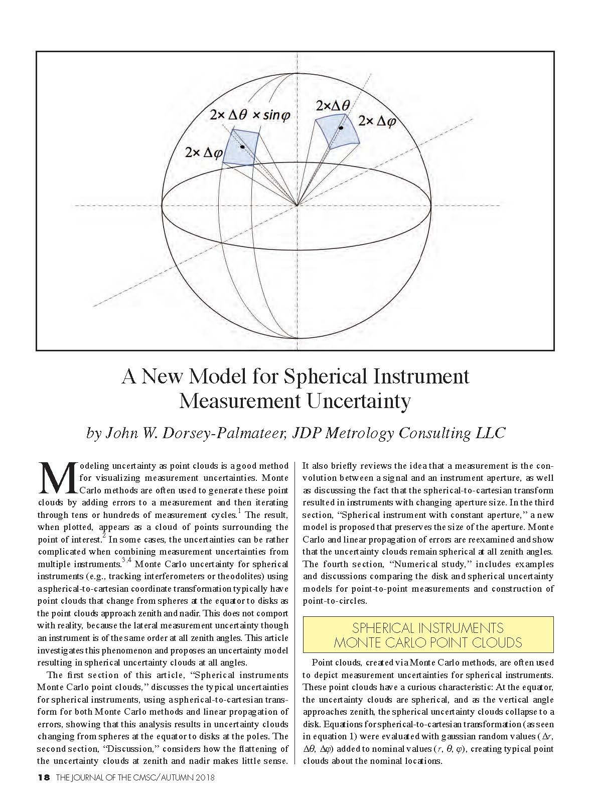A New Model for Spherical Instrument Measurement Uncertainty