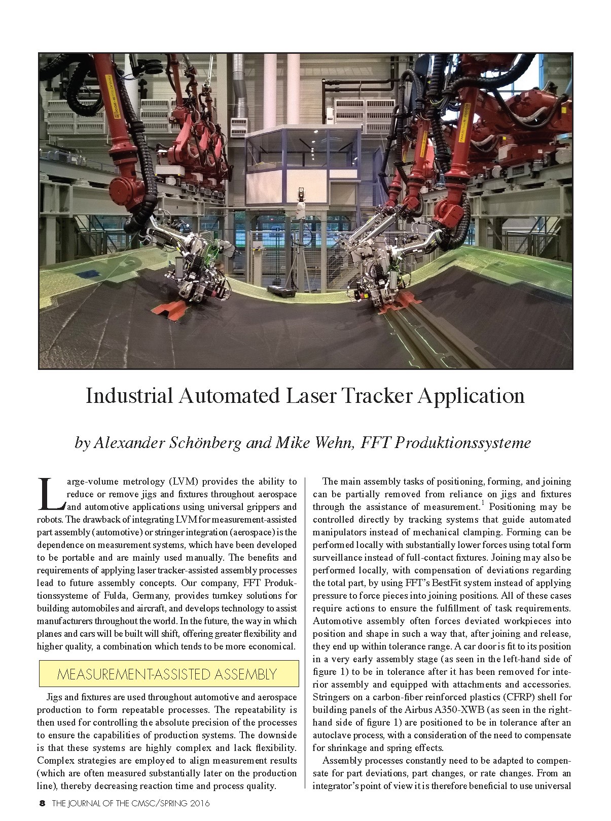 Industrial Automated Laser Tracker Application