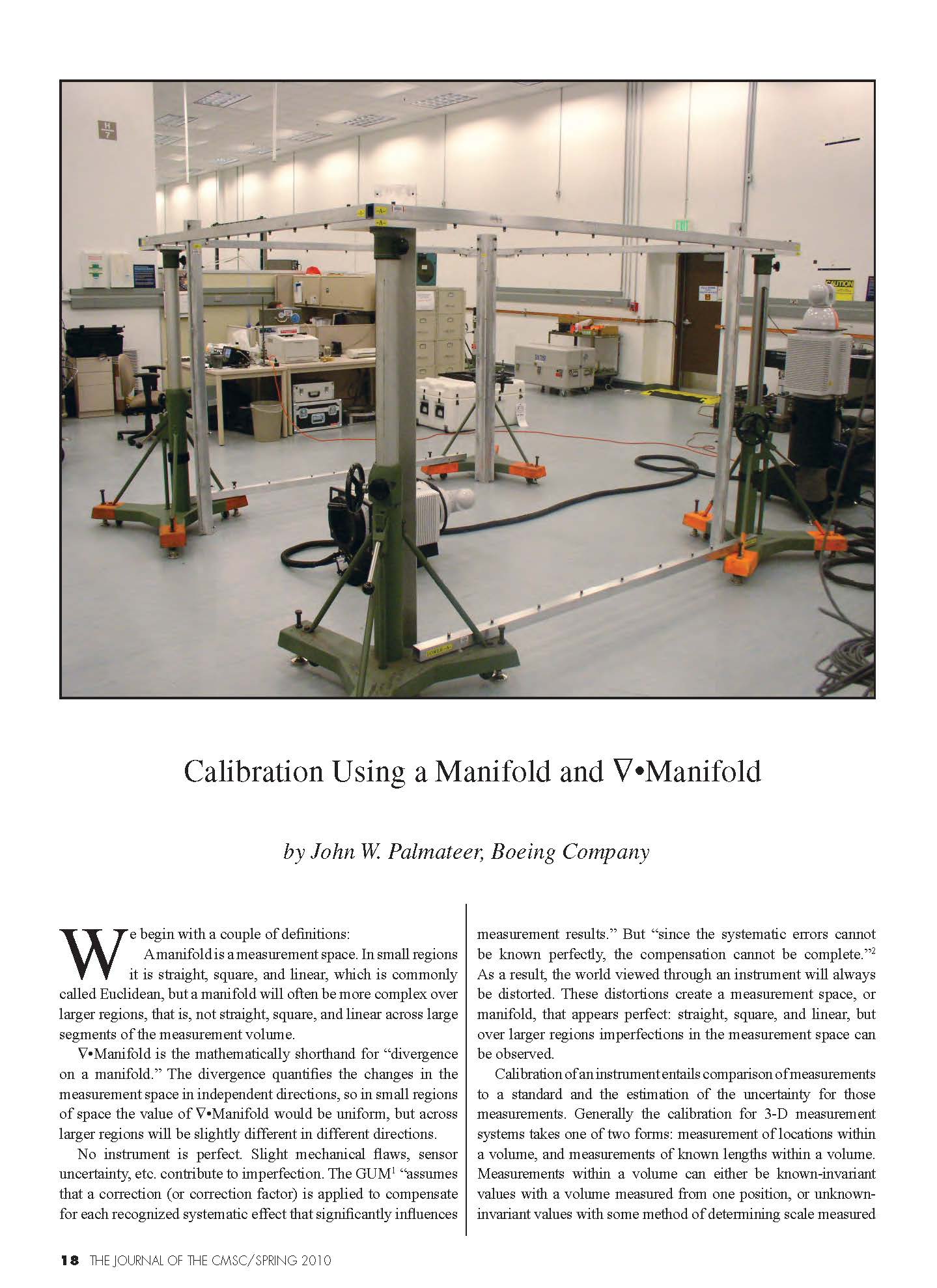 Calibration Using a Manifold and ?• Manifold
