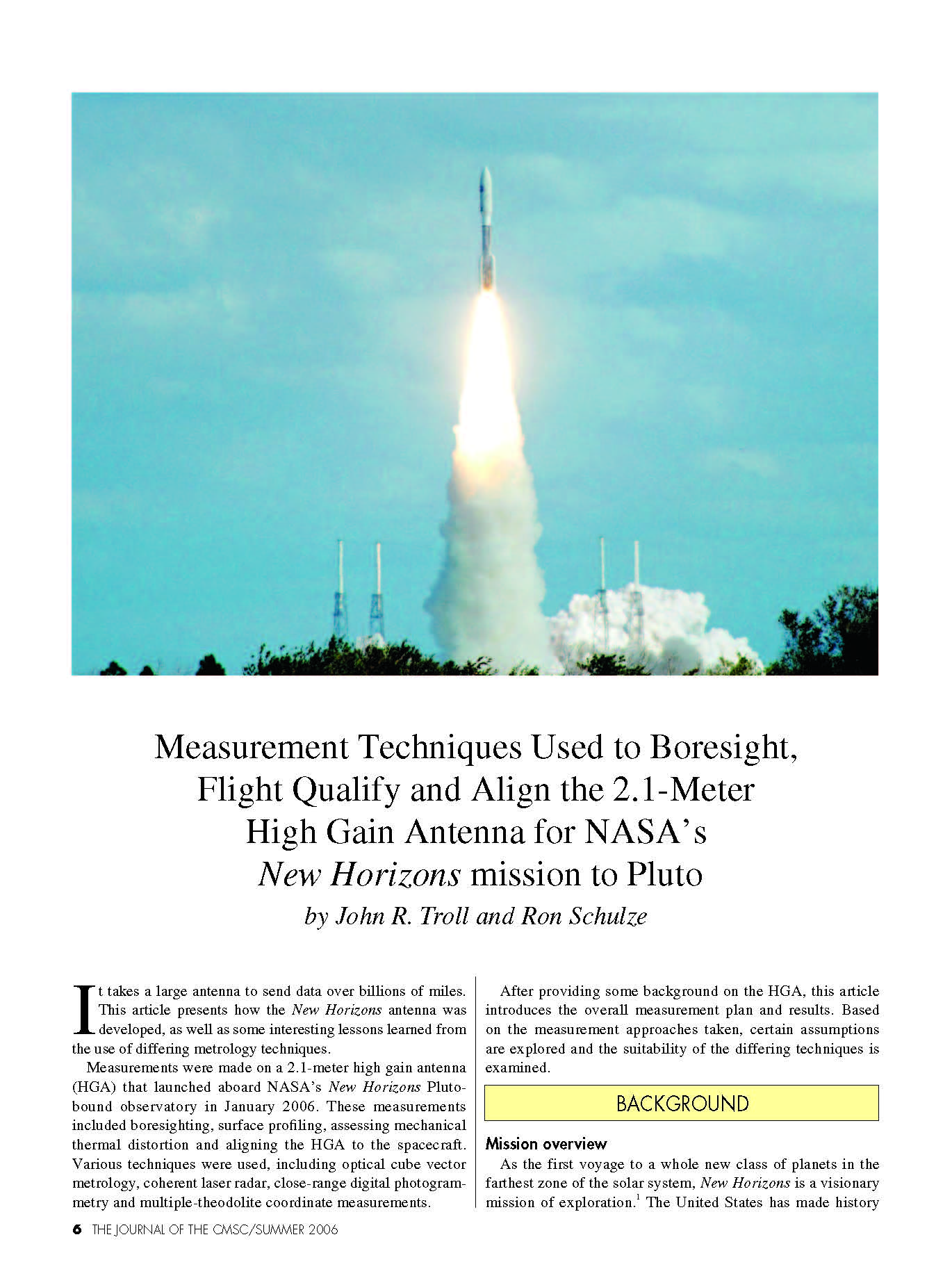Measurement Techniques Used to Boresight, Flight Qualify, and Align the ...